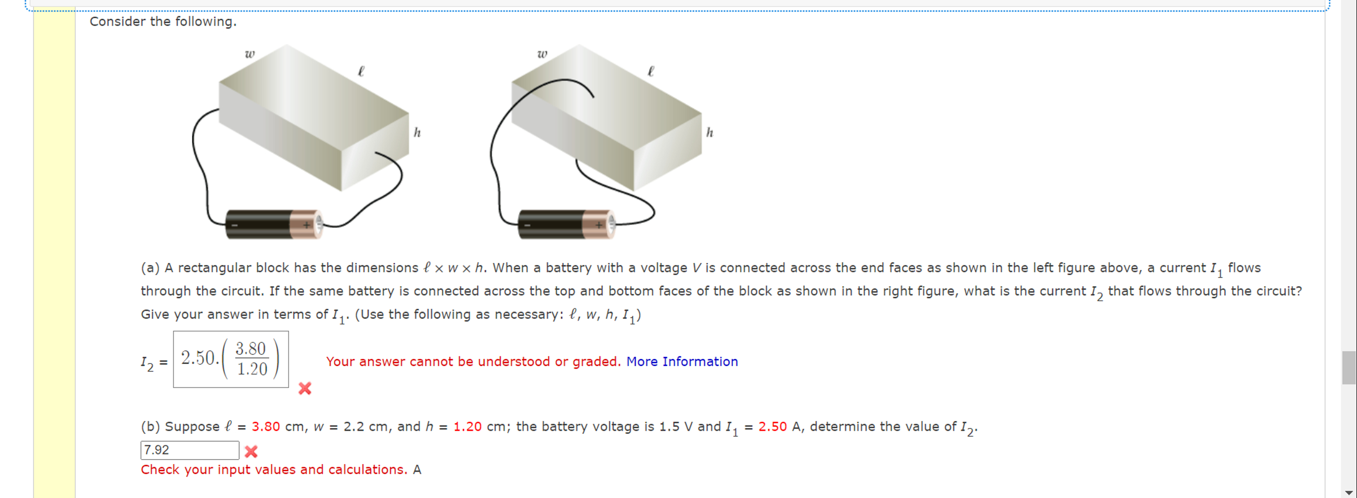 Solved Consider the followina(a) ﻿A rectangular block has | Chegg.com