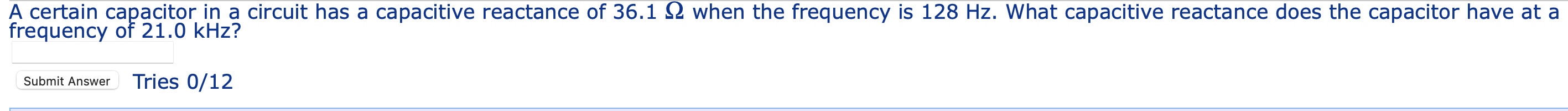 Solved A certain capacitor in a circuit has a capacitive | Chegg.com