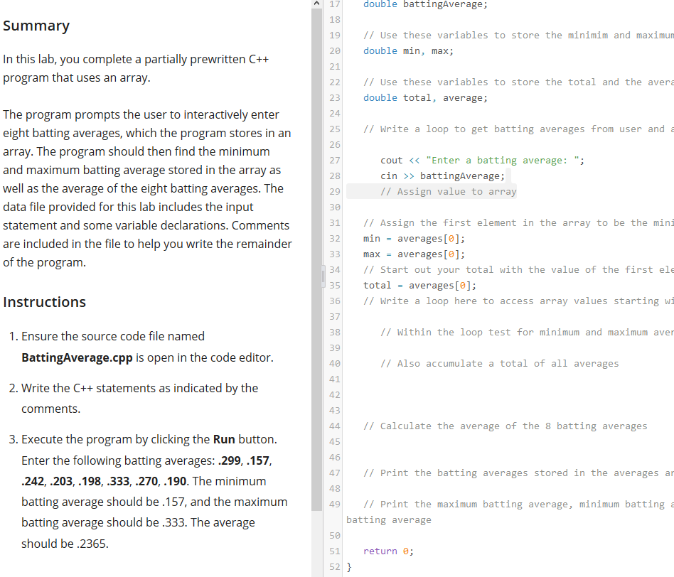 Solved My code is only getting 3 out of 10 on cengage even | Chegg.com