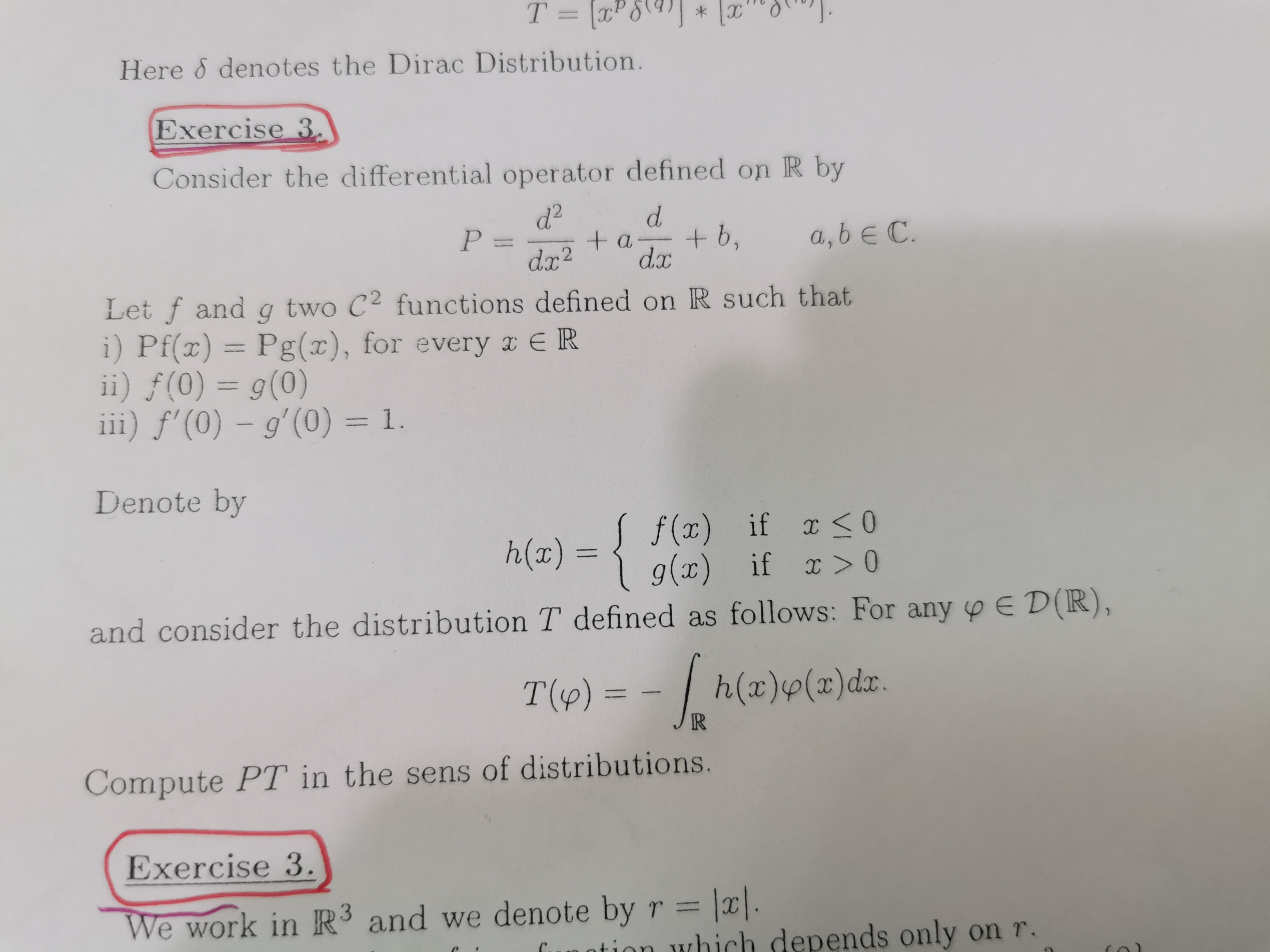 Solved Here δ denotes the Dirac Distribution. Consider the | Chegg.com