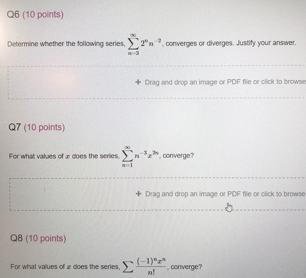 Solved Q6 (10 points) -2 Determine whether the following | Chegg.com