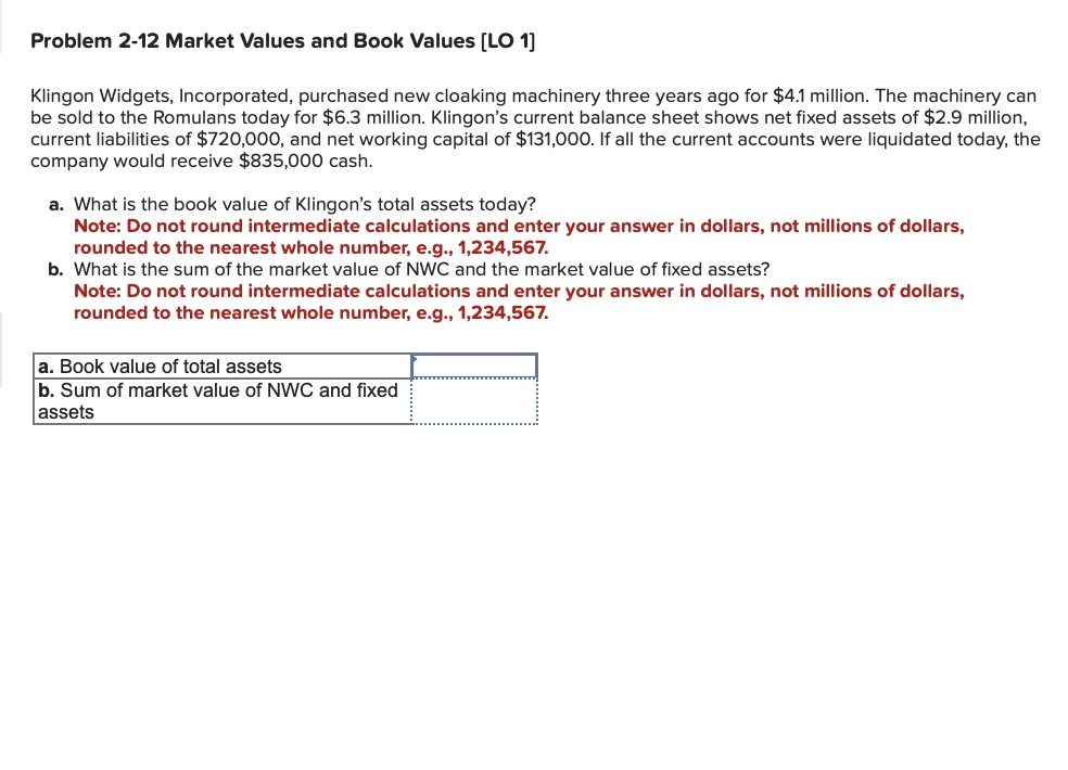Solved Klingon Widgets, Incorporated, purchased new cloaking | Chegg.com
