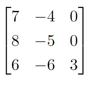 Solved For each of the following matrices A, determine (i) | Chegg.com