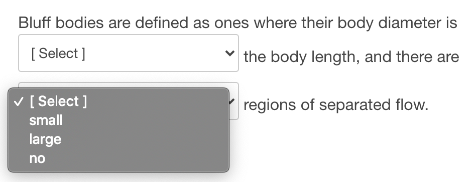 Solved Bluff bodies are defined as ones where their body | Chegg.com