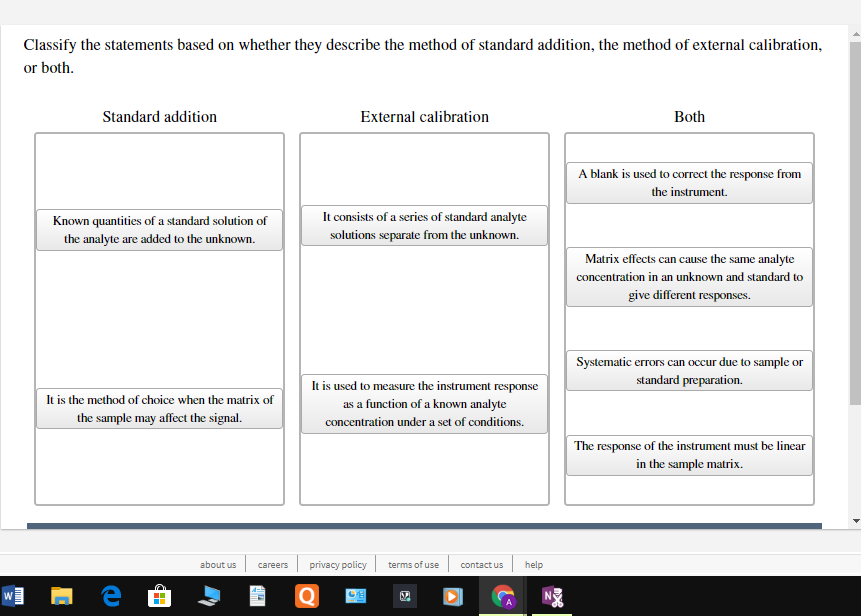 Classify the statements based on whether they | Chegg.com