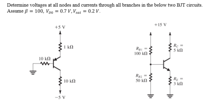Solved Determine voltages at all nodes and currents through | Chegg.com