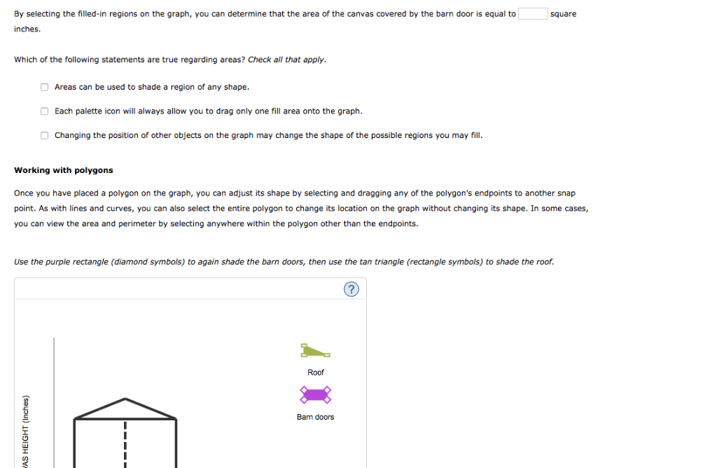 8. Areas and polygons More graph objects Two types of | Chegg.com