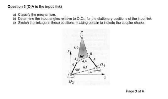 Solved Question 3 (O A is the input link) a) Classify the | Chegg.com