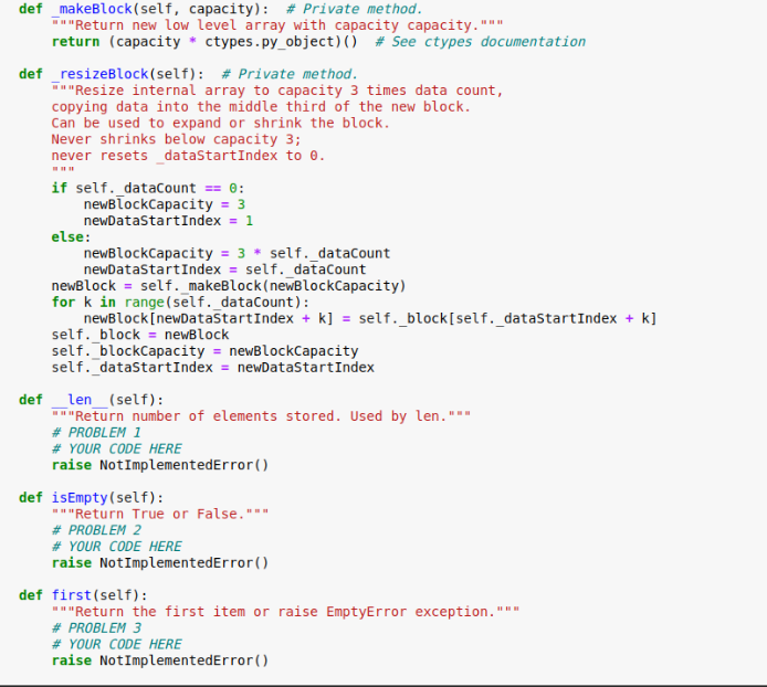 We will implement an ADT deque. Deque - double-ended | Chegg.com