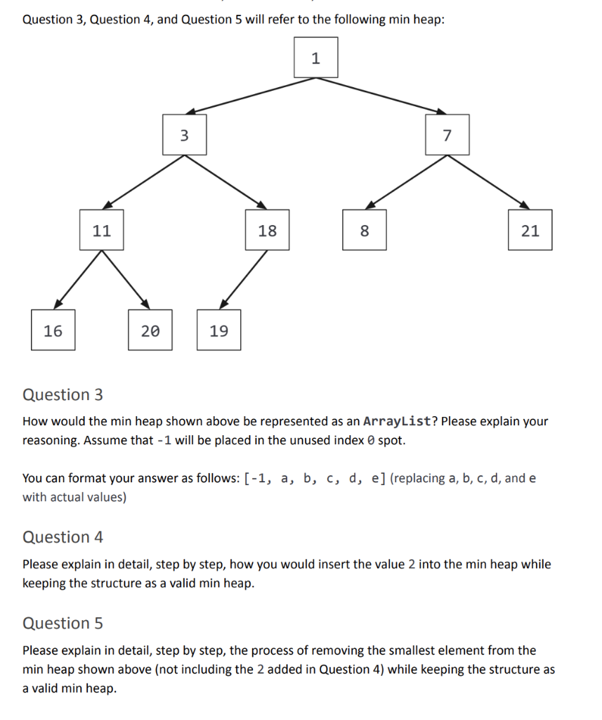 Solved Question 3, Question 4, and Question 5 will refer to | Chegg.com