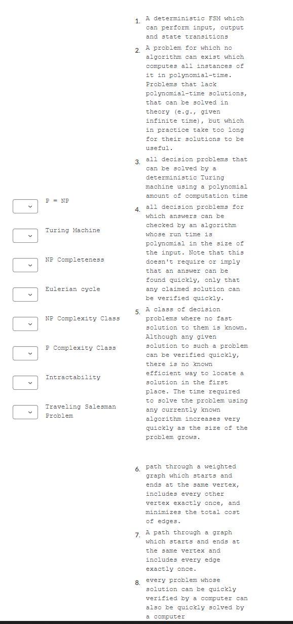 Solved 1. P = NE Turing Machine A deterministic FSM which | Chegg.com
