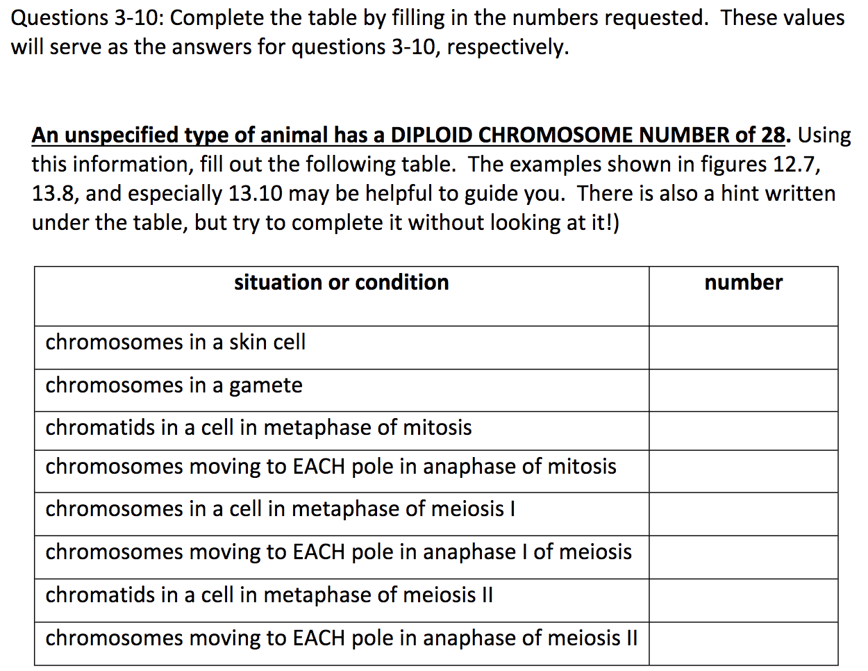 Solved Complete the table by filling in the values | Chegg.com