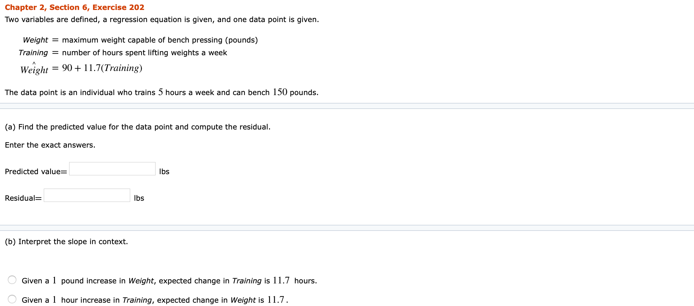 Solved Chapter 2, Section 6, Exercise 202 Two variables are | Chegg.com