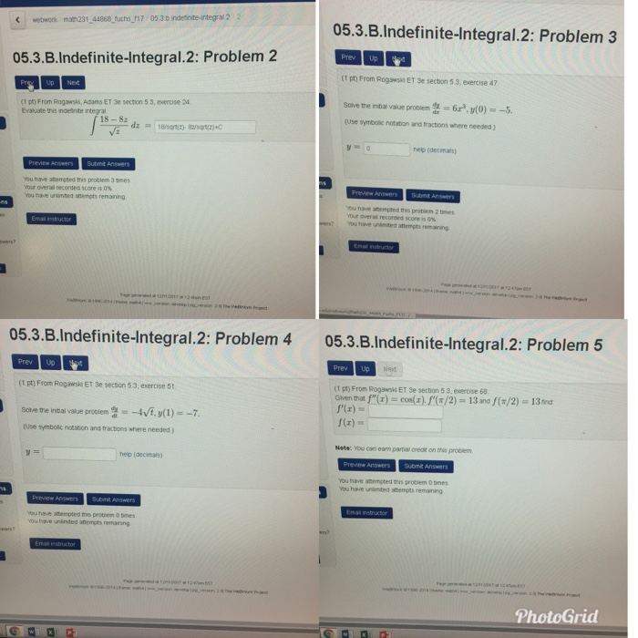 Solved webwork/ma 231 44868 fuchs 117 05.3 b | Chegg.com
