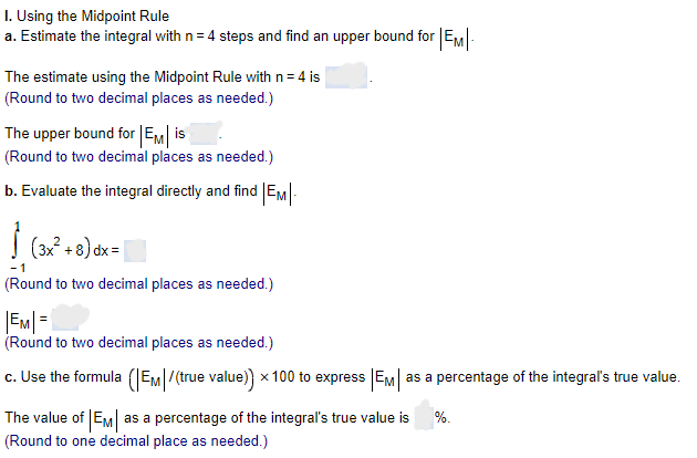 Solved The instructions for the given integral have three | Chegg.com
