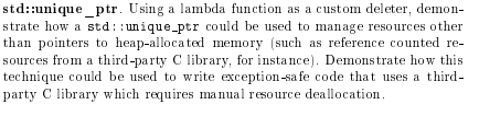 std::unique_ptr. Using a lambda function as a custom | Chegg.com
