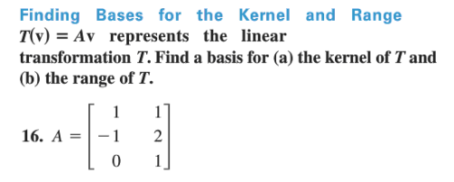 Solved The Linear Transformation Is Represented By T X