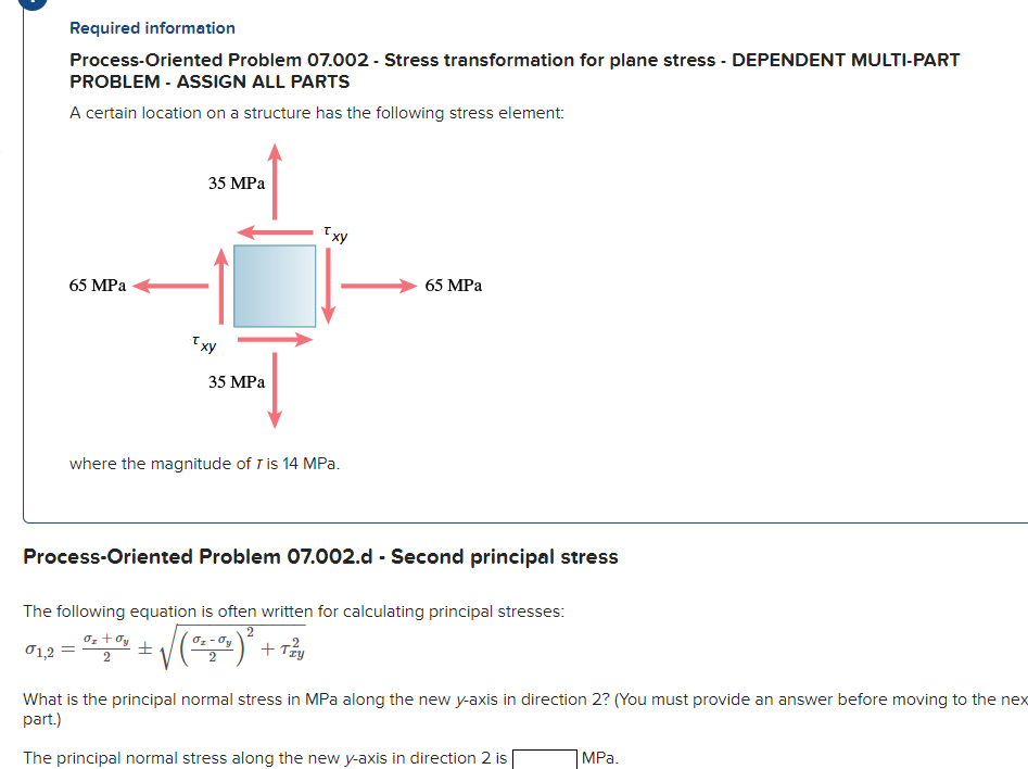 Required information Process-Oriented Problem 07.002 | Chegg.com
