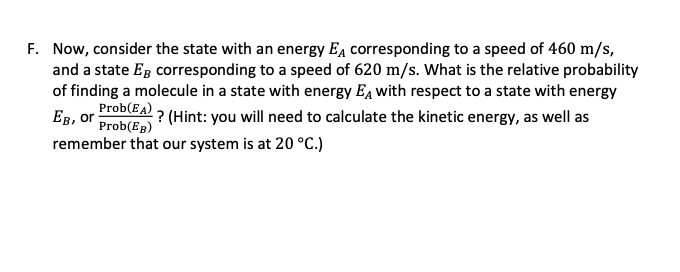 Solved =. Now, consider the state with an energy EA | Chegg.com