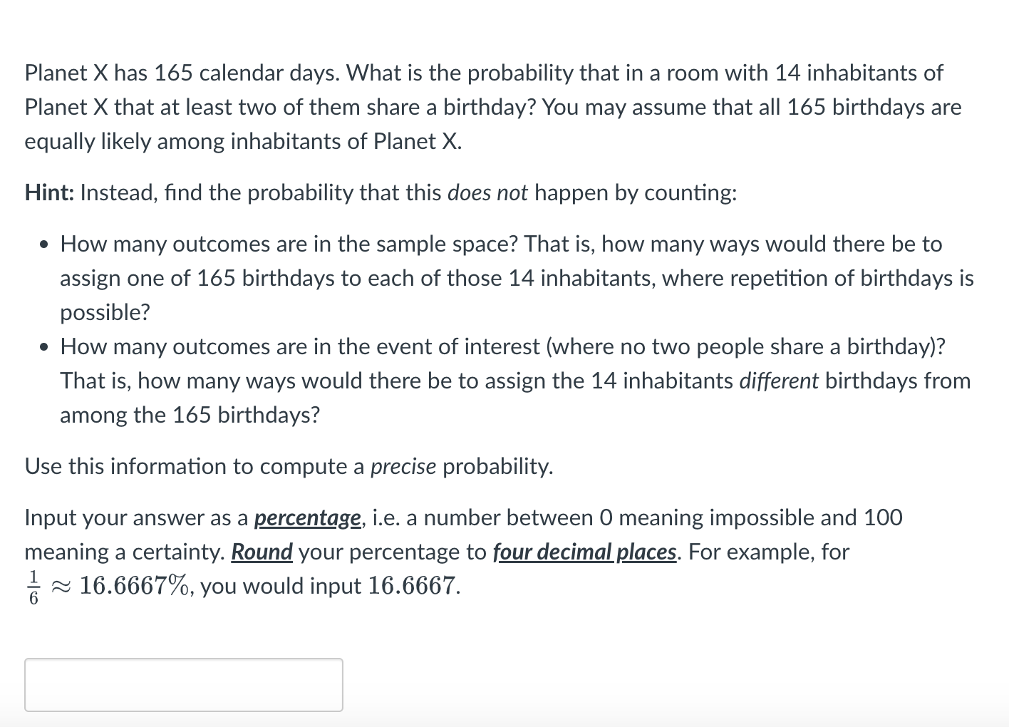 Solved Planet X has 165 calendar days. What is the | Chegg.com