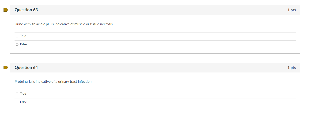 Solved Urine with an acidic pH is indicative of muscle or | Chegg.com