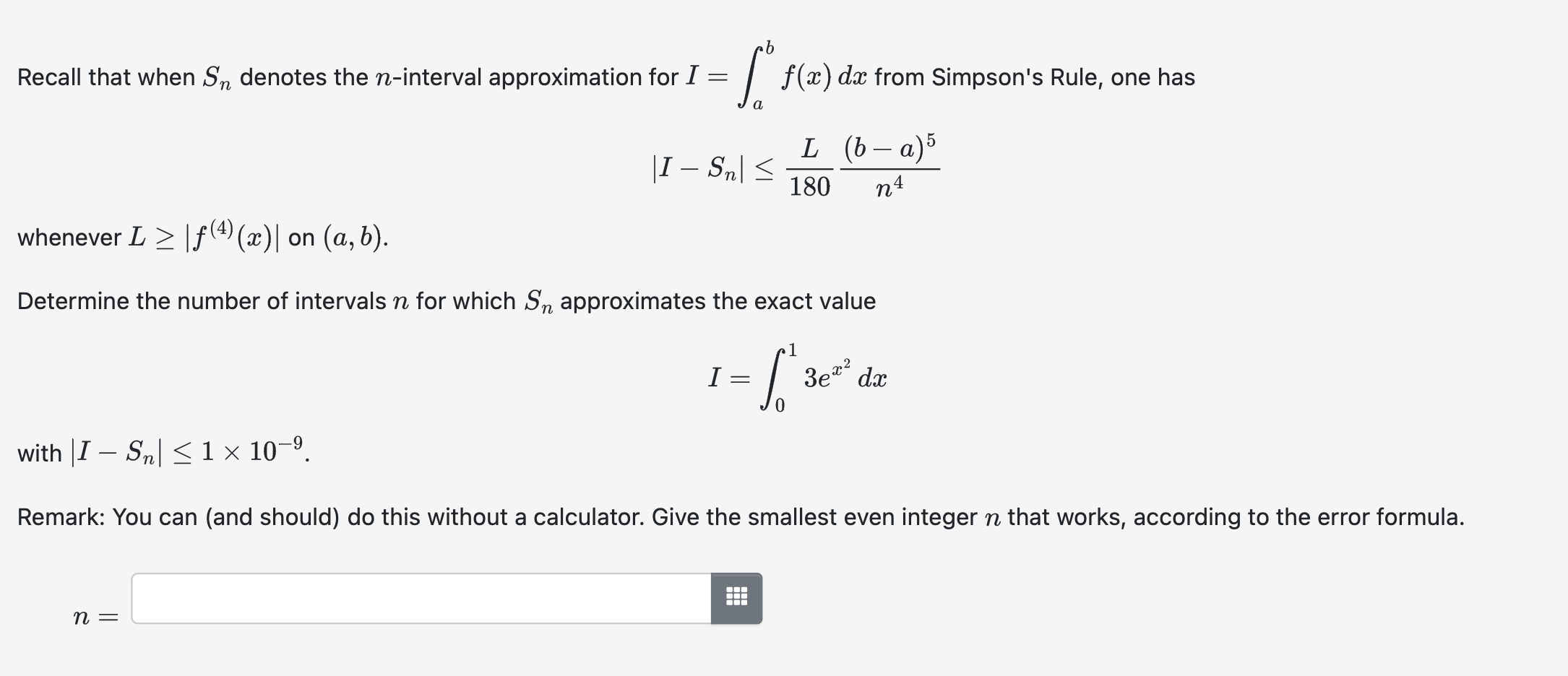 Solved Recall that when Sn denotes the n-interval | Chegg.com