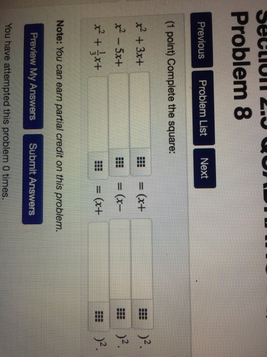 Solved Problem 8 Previous Problem ListNext (1 point) | Chegg.com