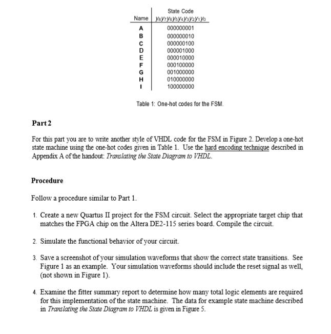 Solved Finite State Machines Problem Statement We wish to | Chegg.com
