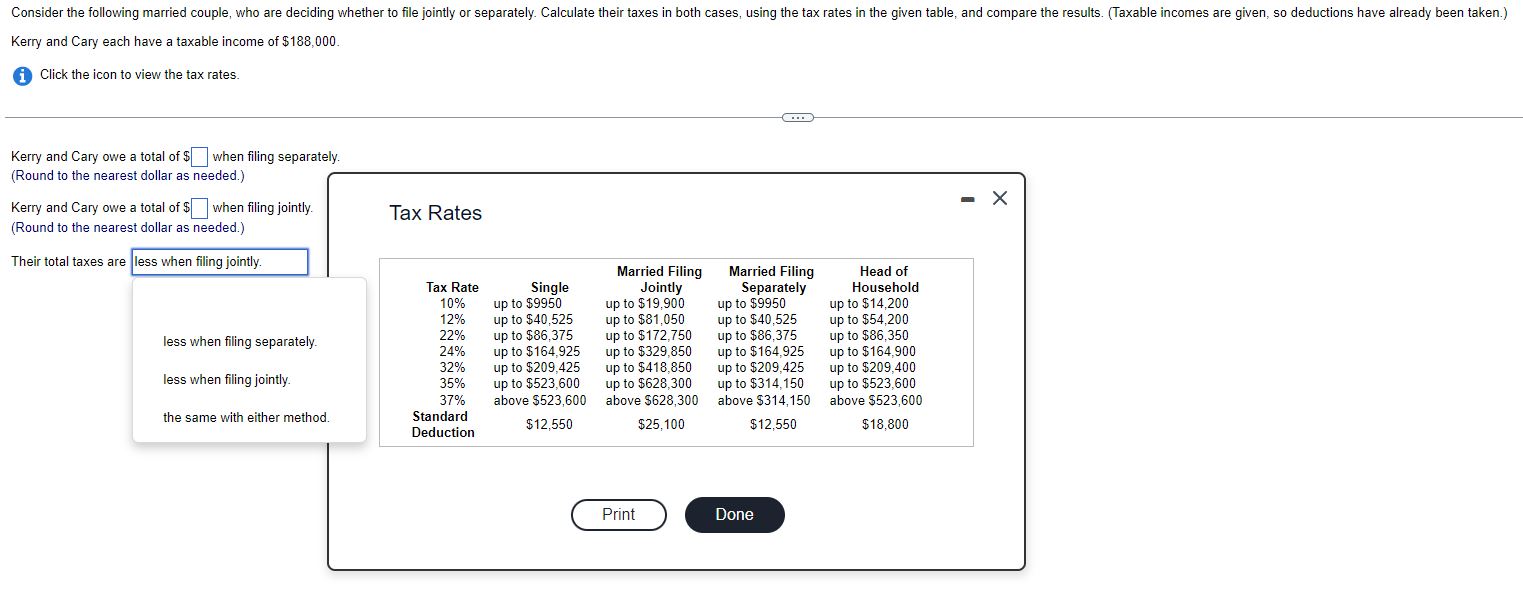 Solved Kerry and Cary each have a taxable income of | Chegg.com