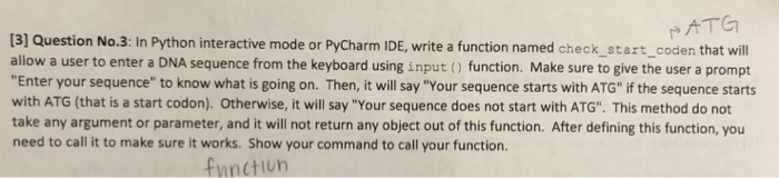 Solved ATG B] Question No.3: In Python interactive mode or | Chegg.com