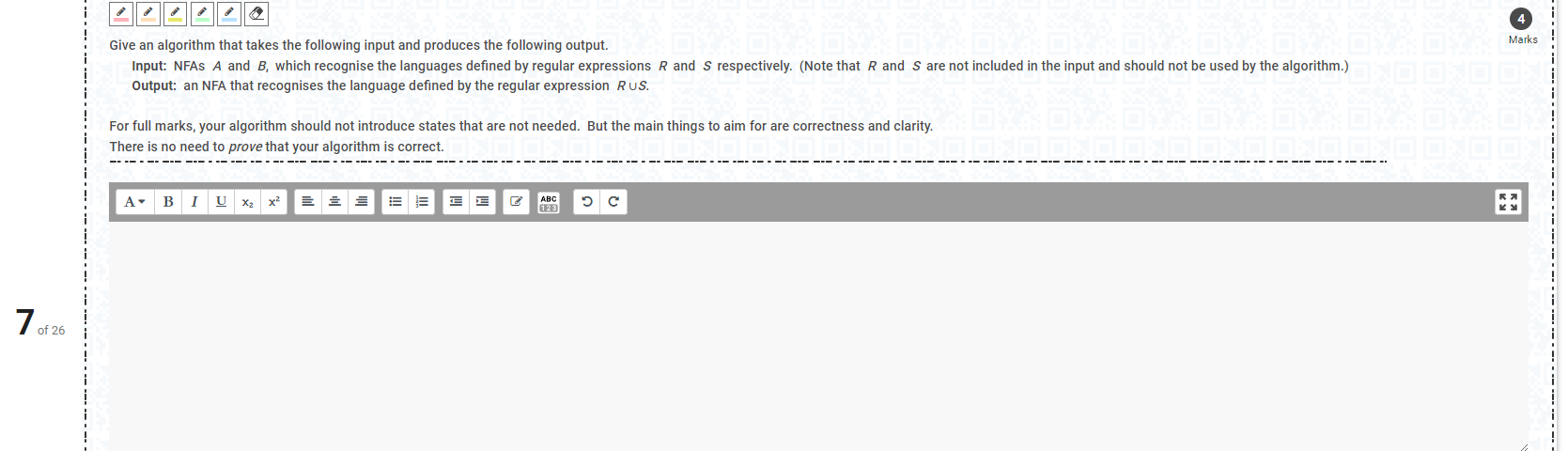 Give an algorithm that takes the following input and | Chegg.com