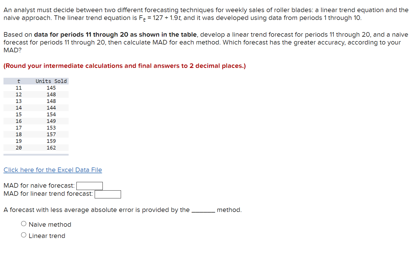 Solved An analyst must decide between two different | Chegg.com