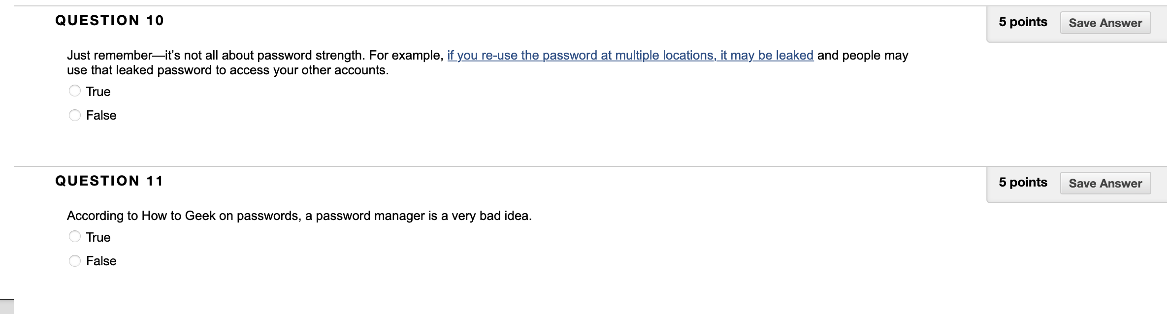 Solved QUESTION 10 5 points Save Answer Just remember—it's | Chegg.com