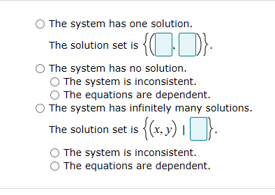 Solved Solve the system by graphing. If the system does not | Chegg.com