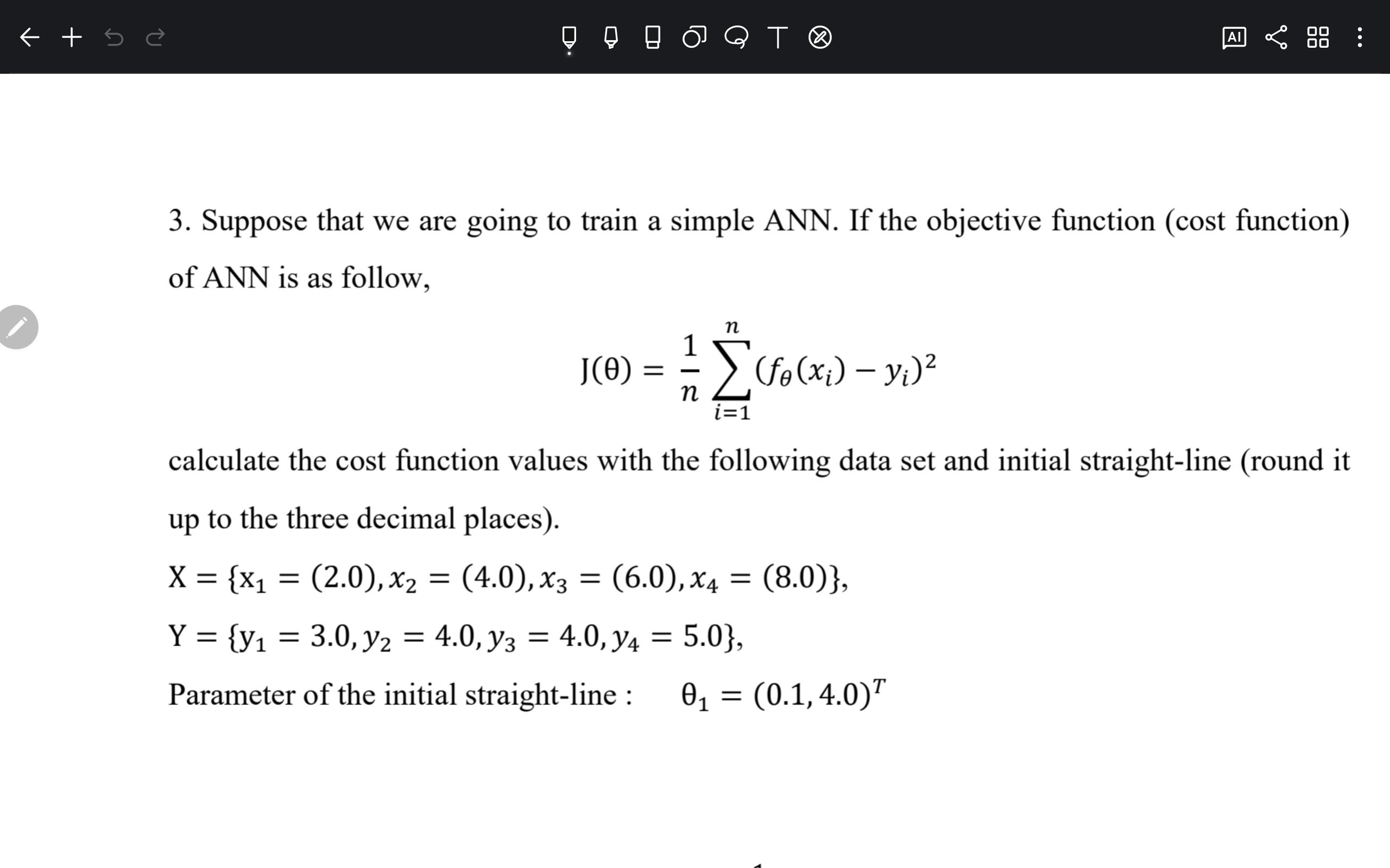 Solved Suppose that we are going to train a simple ANN. If | Chegg.com