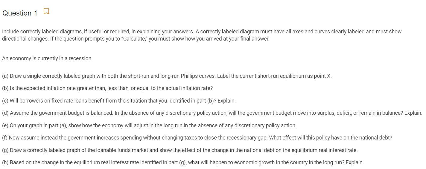 Solved Question 1 Include correctly labeled diagrams, if | Chegg.com