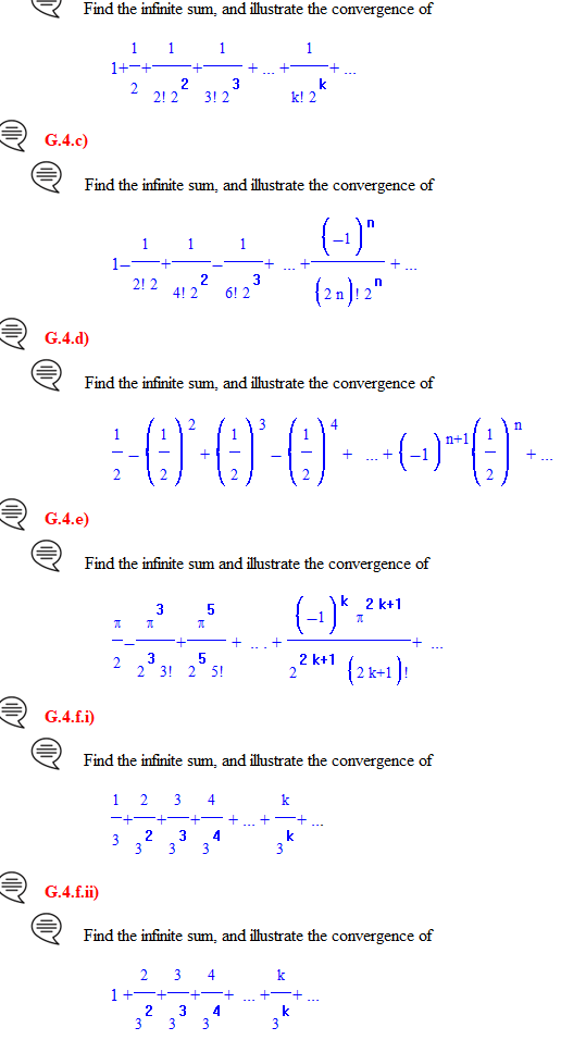 Solved Find the infinite sum, and illustrate the convergence | Chegg.com