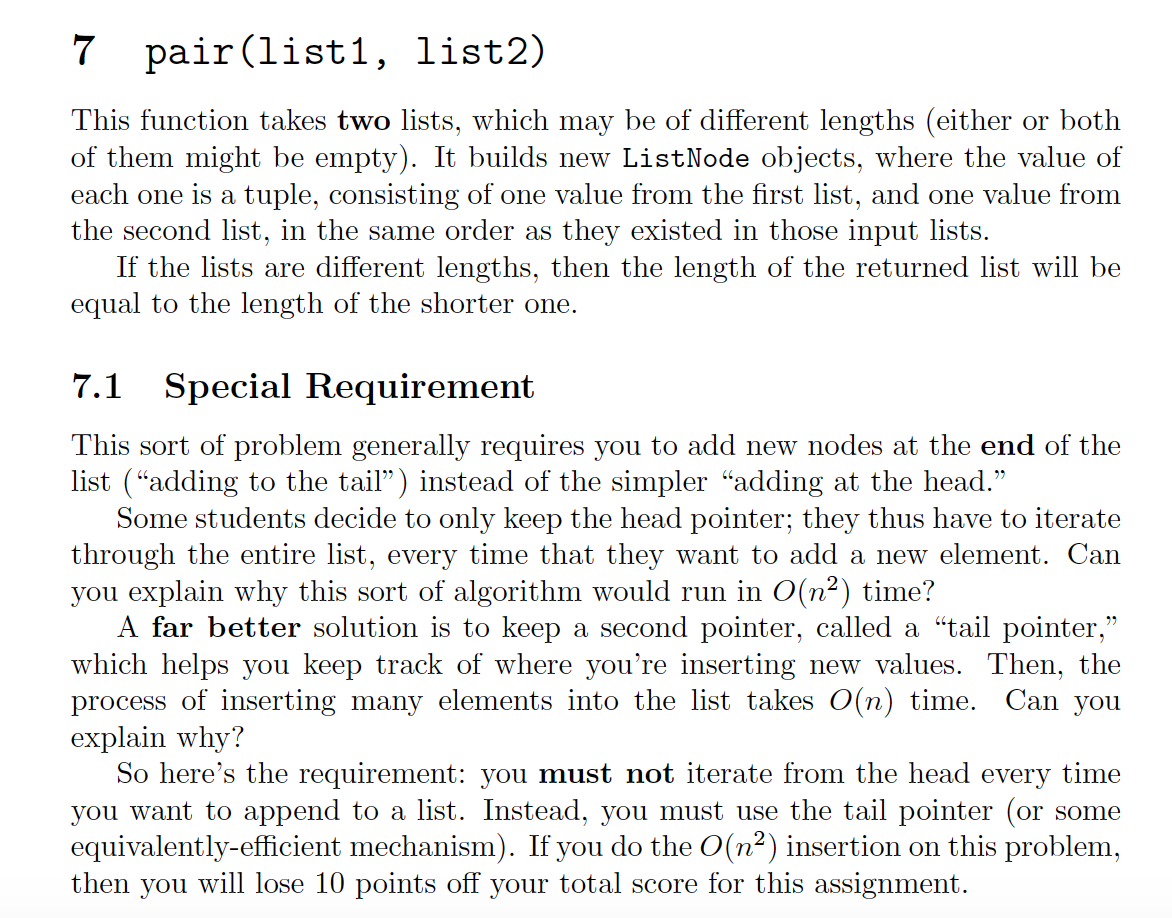 Solved 2.1 No Creating or Changing ListNode Objects Just | Chegg.com