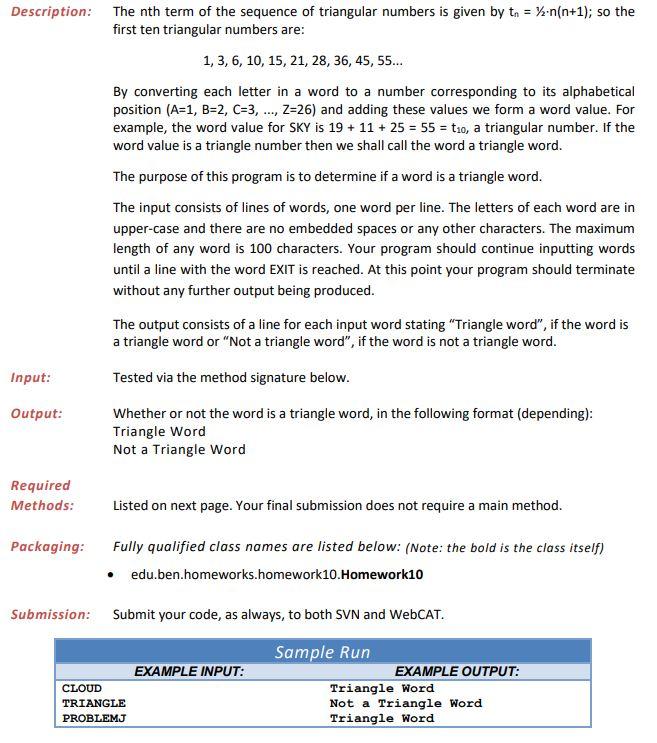 Solved Description: The nth term of the sequence of | Chegg.com