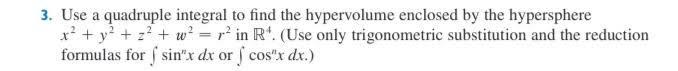 Solved 12.5 DISCOVERY PROJECT: VOLUMES OF HYPERSPHERES This | Chegg.com