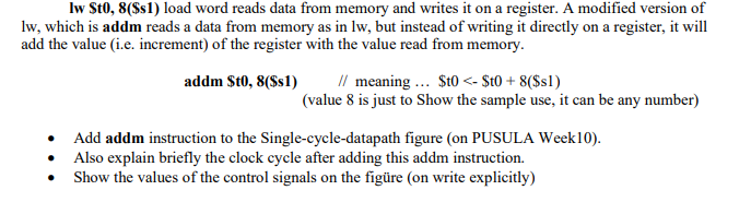 Solved lw $t0,8($s1) load word reads data from memory and | Chegg.com