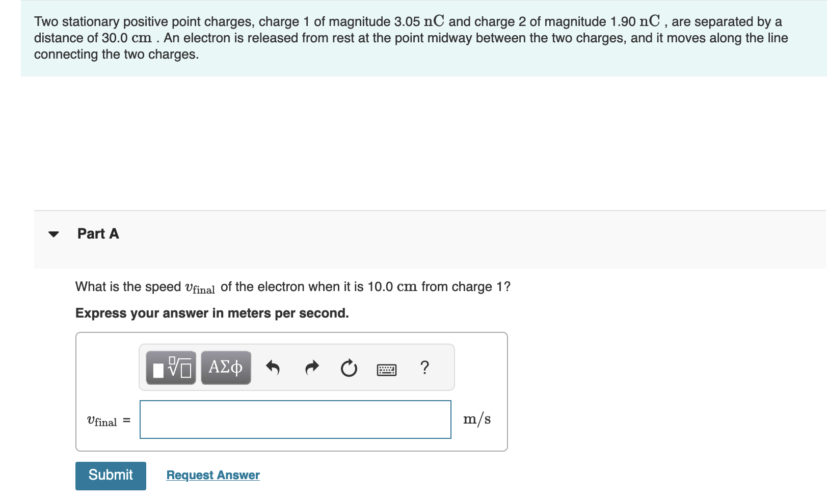 Solved Two stationary positive point charges, charge 1 ﻿of | Chegg.com