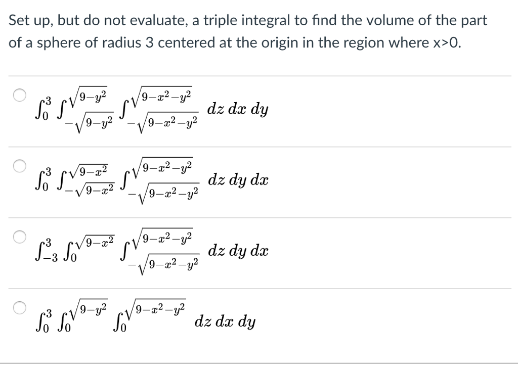 Solved The equation of a sphere of radius 4 centered at the | Chegg.com