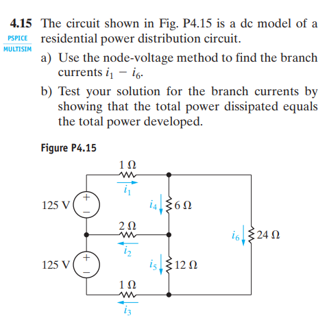 [Solved]: Solve Problem 4.15 using the mesh-current method 1
