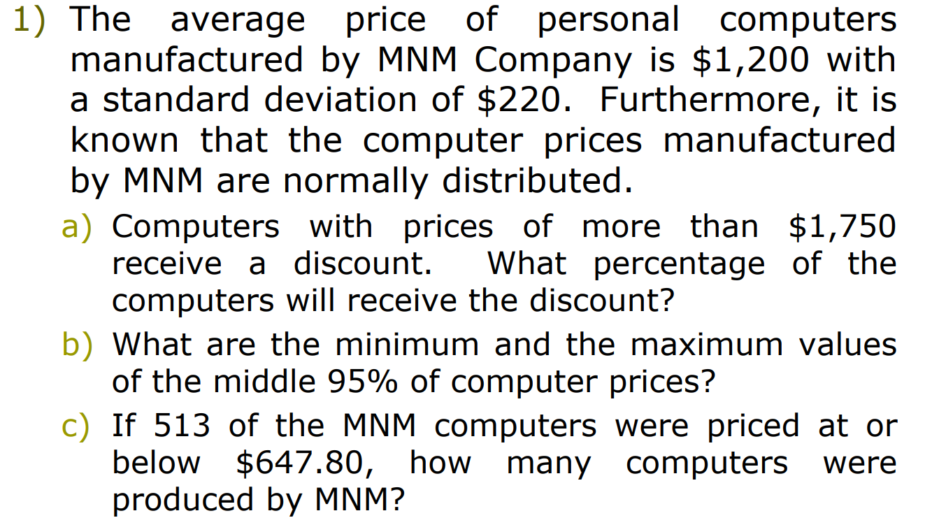 Solved manufactured by MNM Company is \$1,200 with a | Chegg.com