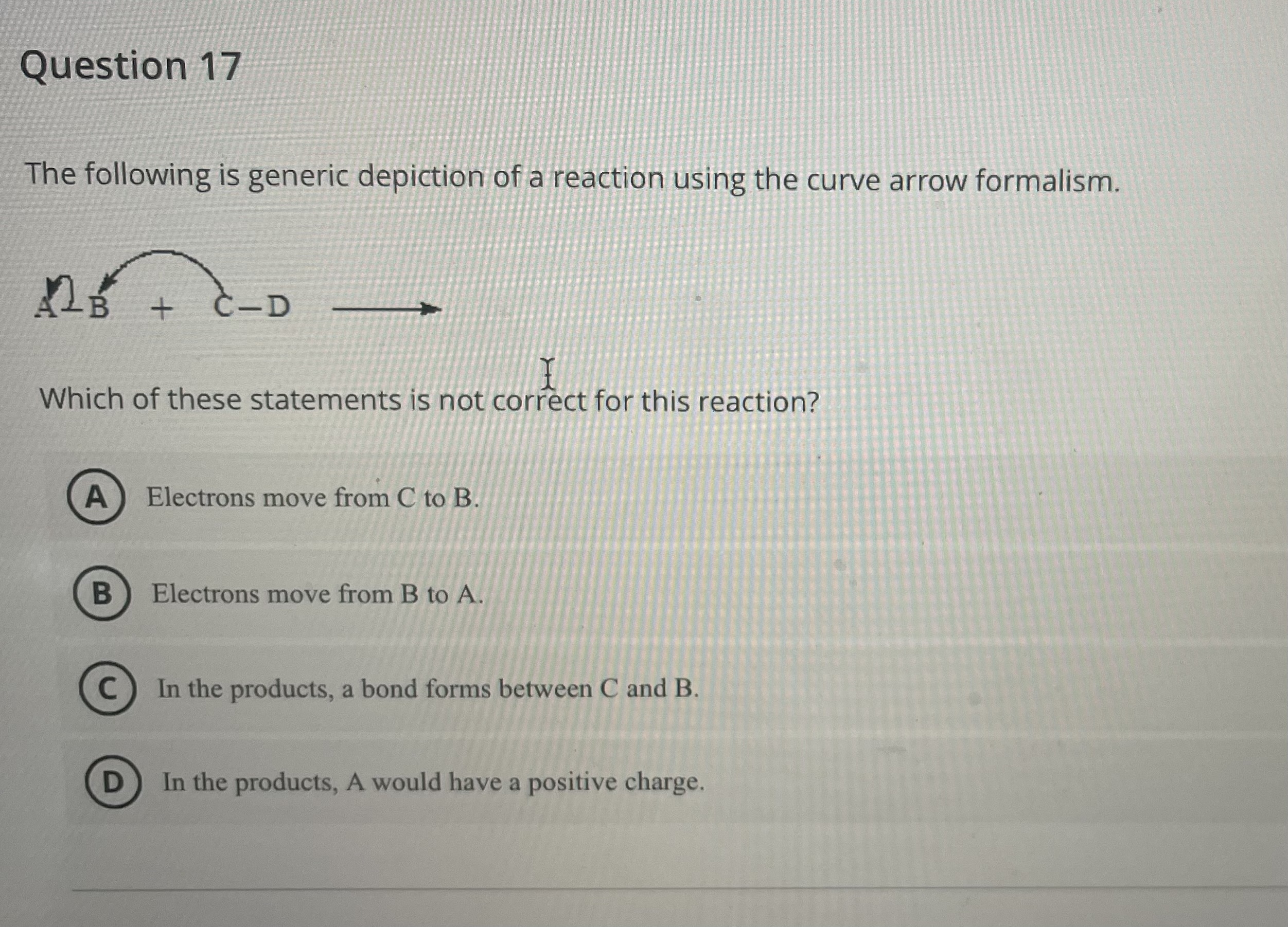 Solved The following is generic depiction of a reaction | Chegg.com
