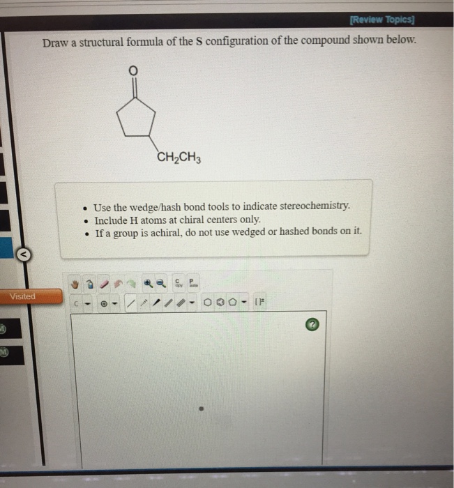 Solved Review Topics] Draw a structural formula of the RS | Chegg.com