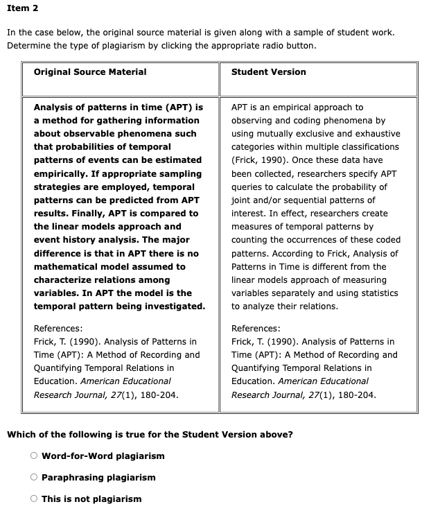 Solved In the case below, the original source material is | Chegg.com