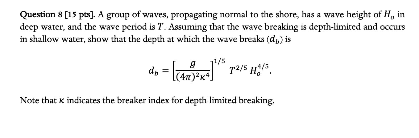 Solved Question 8 [15 pts]. A group of waves, propagating | Chegg.com