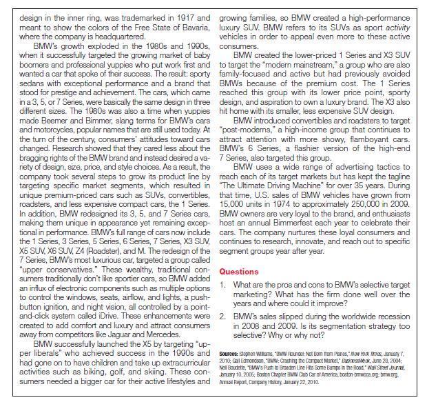 Solved BMW is the ultimate driving machine. Manufactured by | Chegg.com